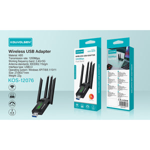 KOS-12076 Dual Band Wireless USB Adapter | Hugmie Ireland