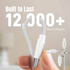 Hugmie Nylon Braided Type C to Type C 60W Charger Cable