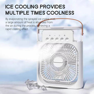 Air Conditioner Cooling Fan with Water Mist Spray | Hugmie